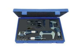 Inspec Digital Micrometer set 132-13-80 Range 0-75mm/0-3" Resolution