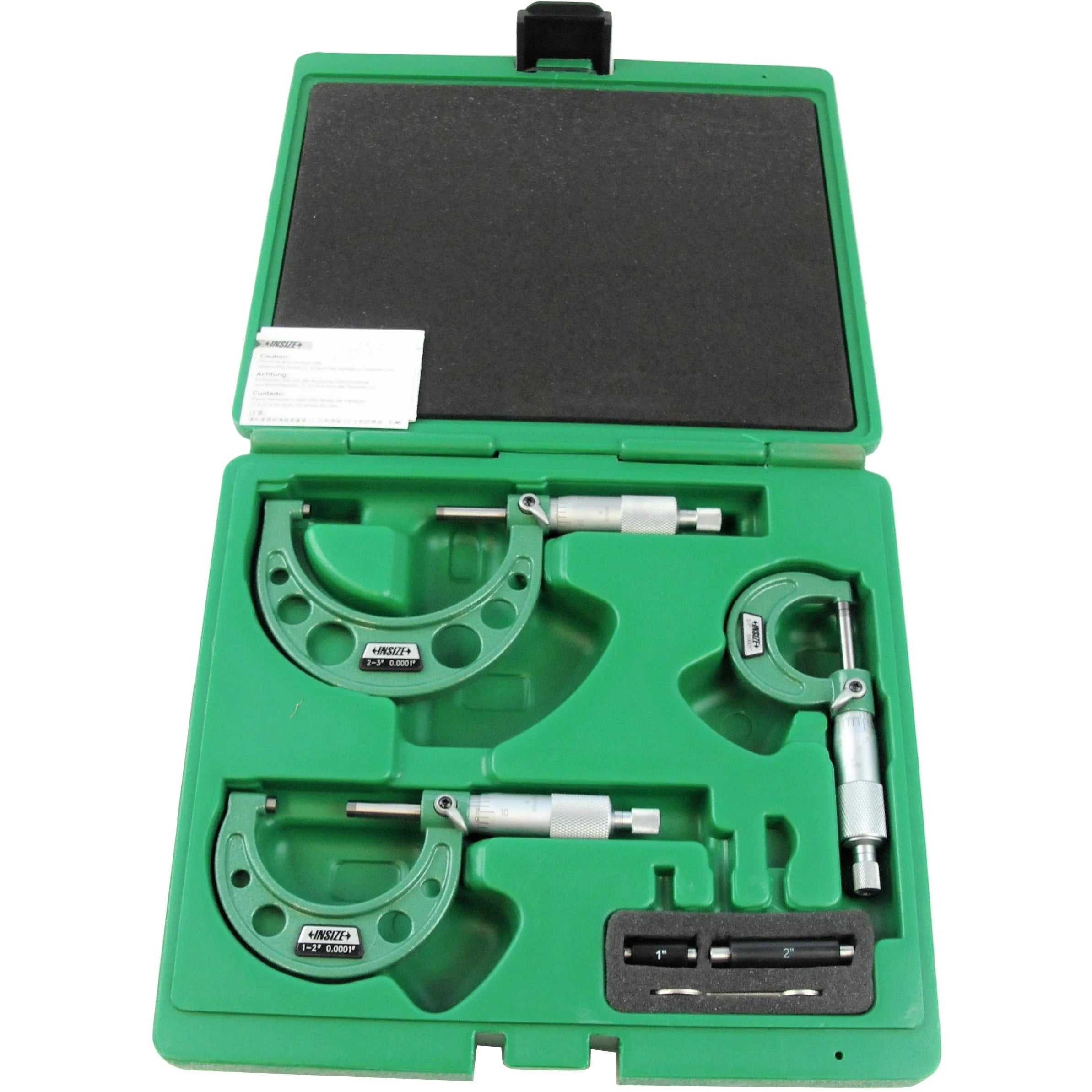 Insize Set of Insize Mechanical micrometers without heat shield Range