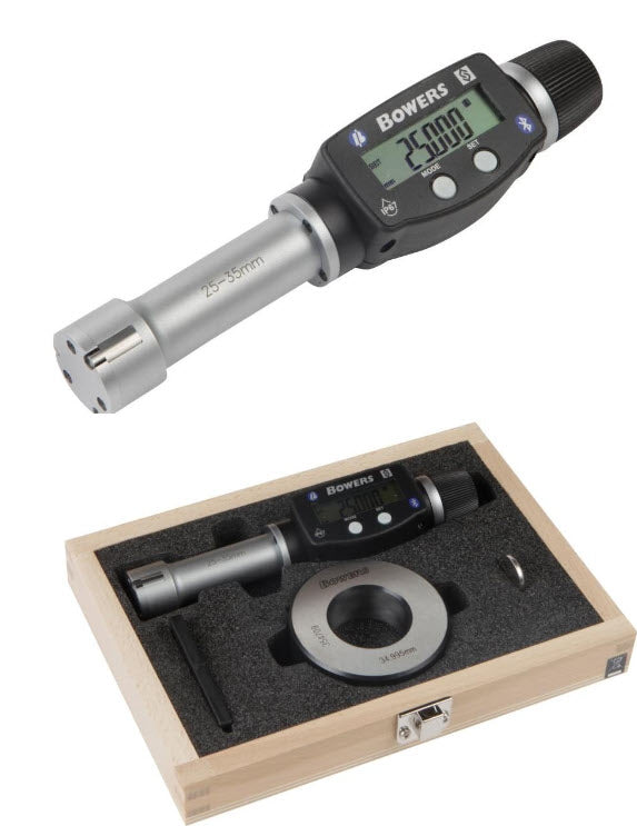 BOWERS XTD2M-BT DIGITAL BORE GAUGE WITH BLUETOOTH METRIC 2.5-3mm