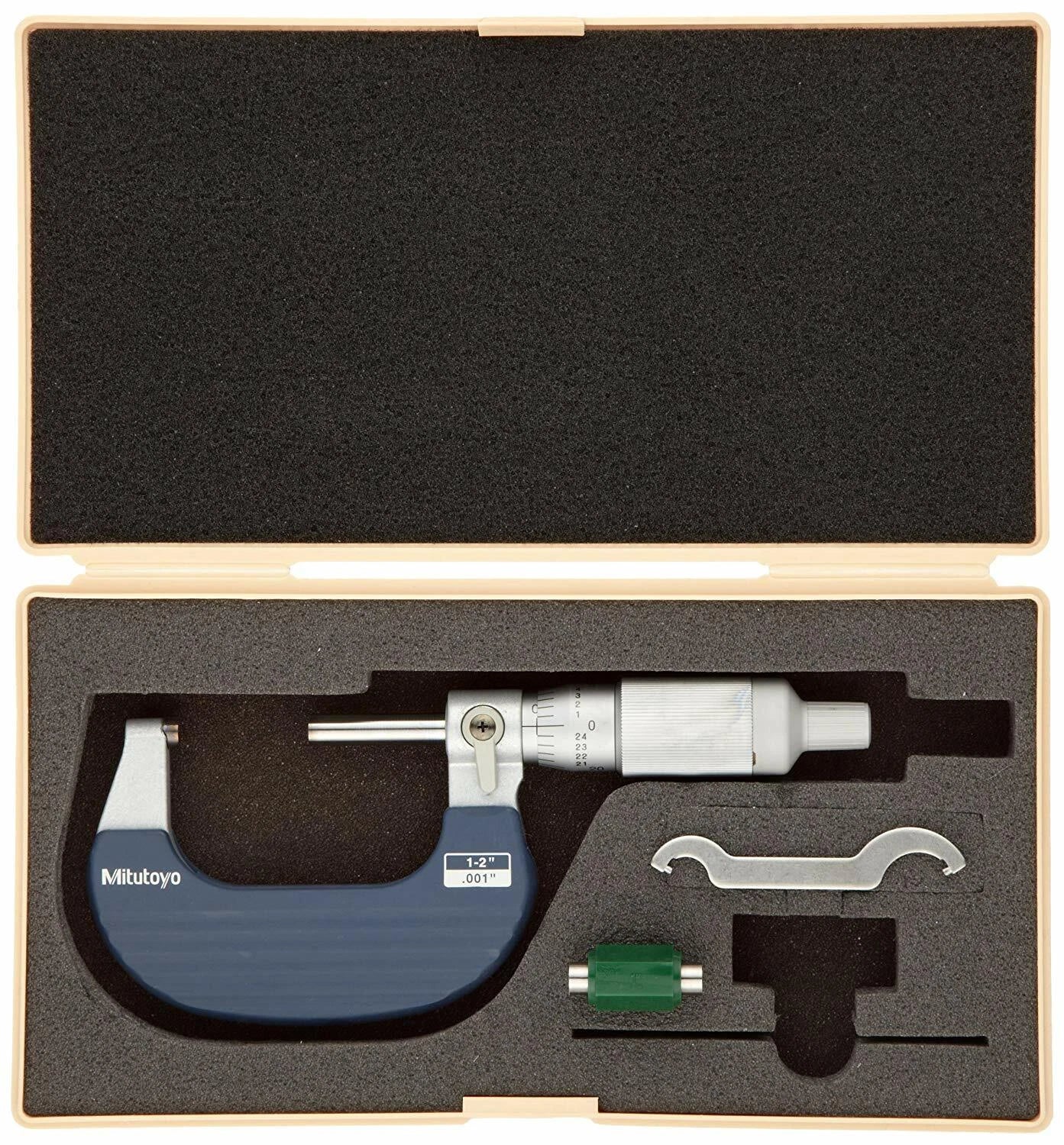 Mitutoyo 102-712 (0.001″) Ratchet Thimble Micrometer 1-2″